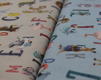 Mythical Beasts Alphabet Fabric Alphabetical Beastie Compendium by ...