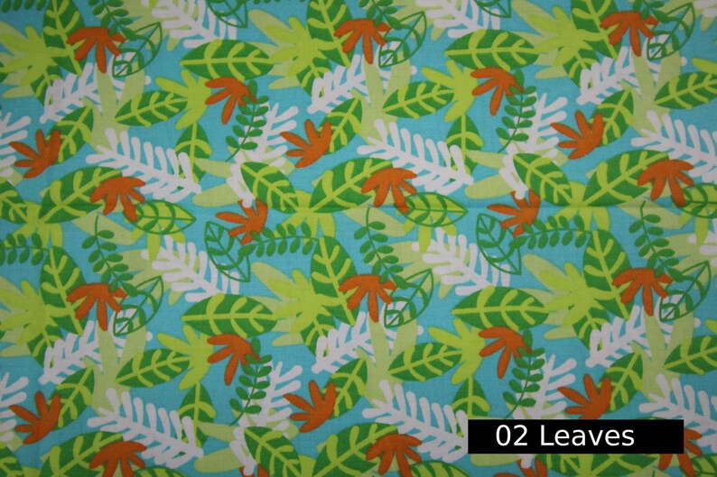 JUNGLE ANIMALS - Fat Quarter Bundle. Colourful Cotton Fabric Suitable ...