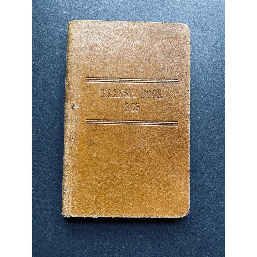 Rare - Early 1900s - Mining Transit Book 365 - Antique Notebook - Etsy