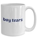 Boy Tears Coffee Mug Funny Tea Hot Cocoa Coffee Cup Novelty Birthday ...
