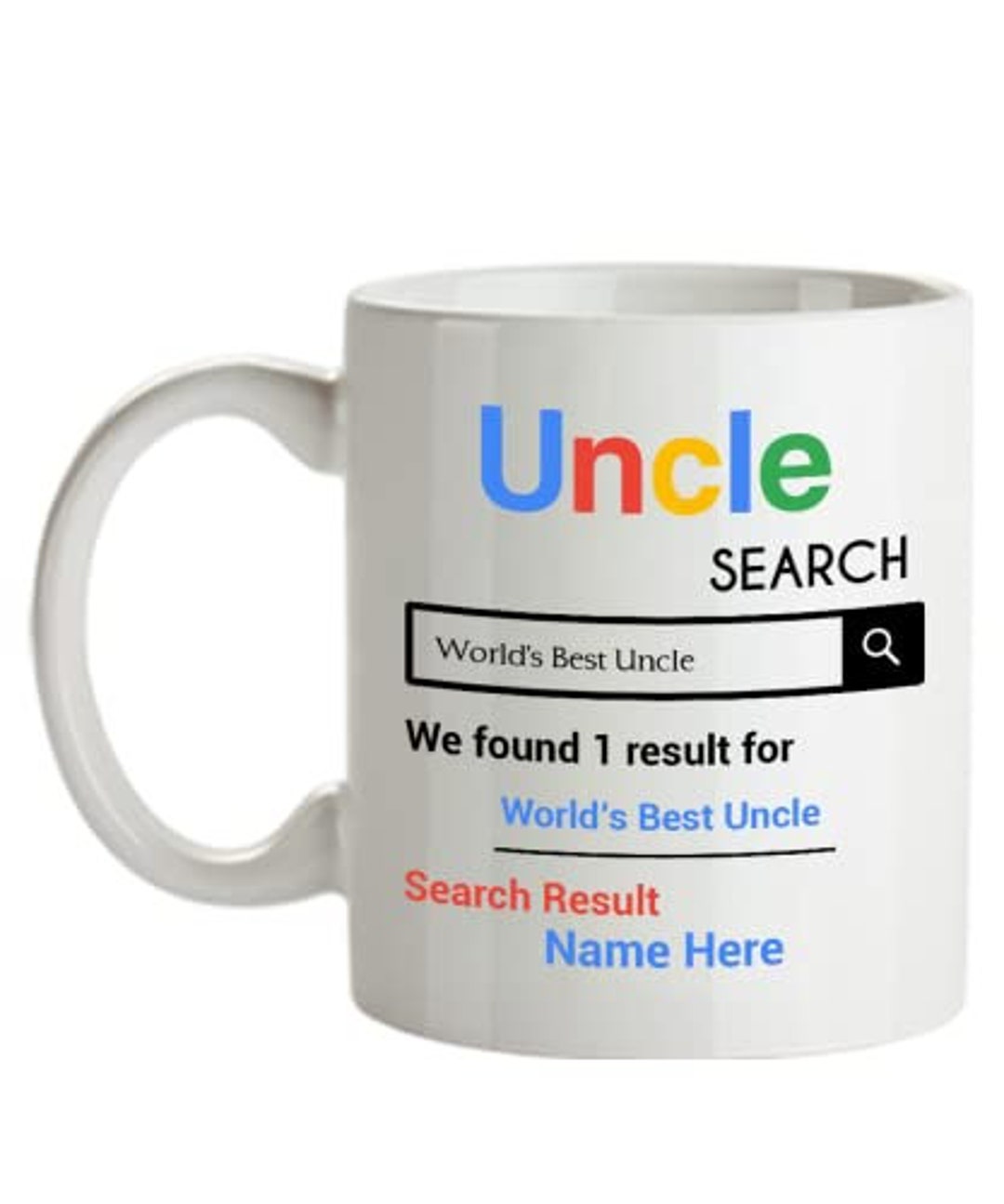 Personalized Uncle Mug - Personalized Uncle Gifts - Customized With ...