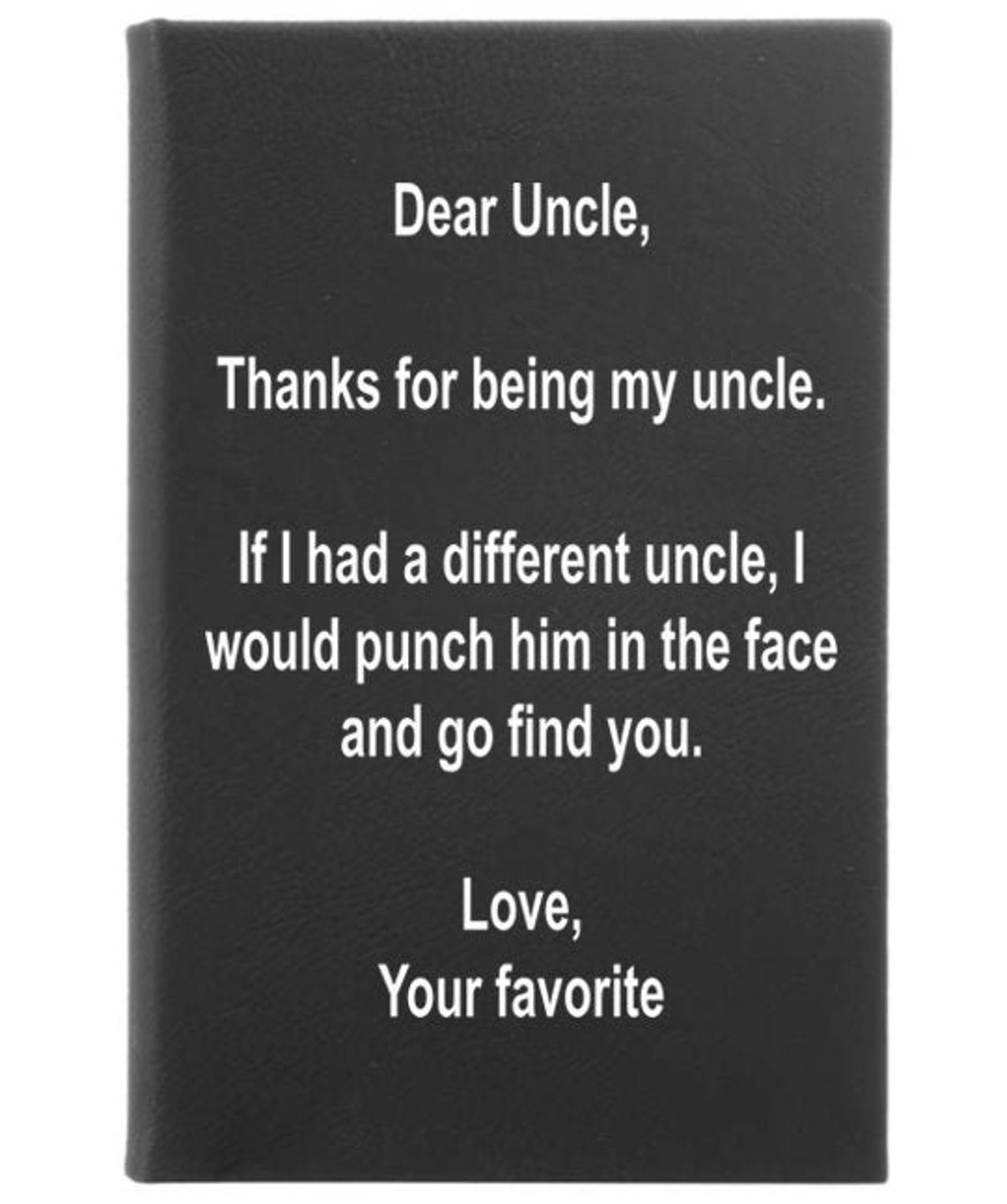 Gift for Uncle Dear Uncle Notebook Gift for My Uncle - Etsy