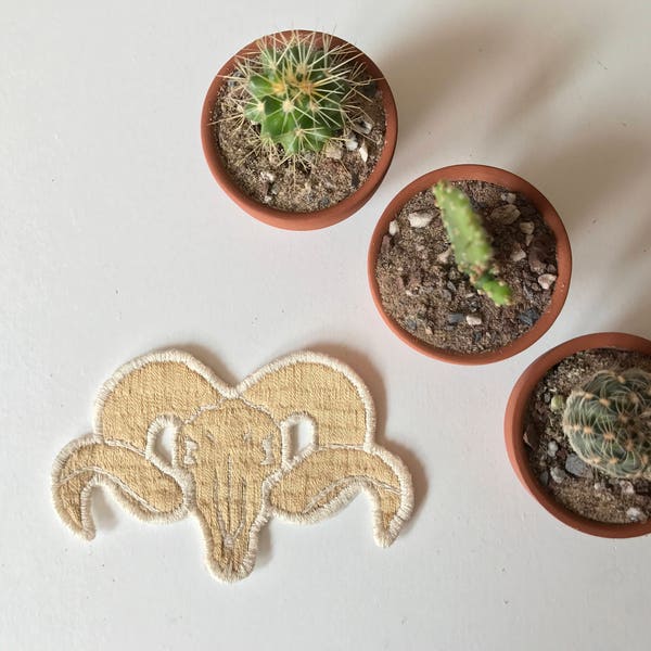 Ram Skull Patch - Etsy