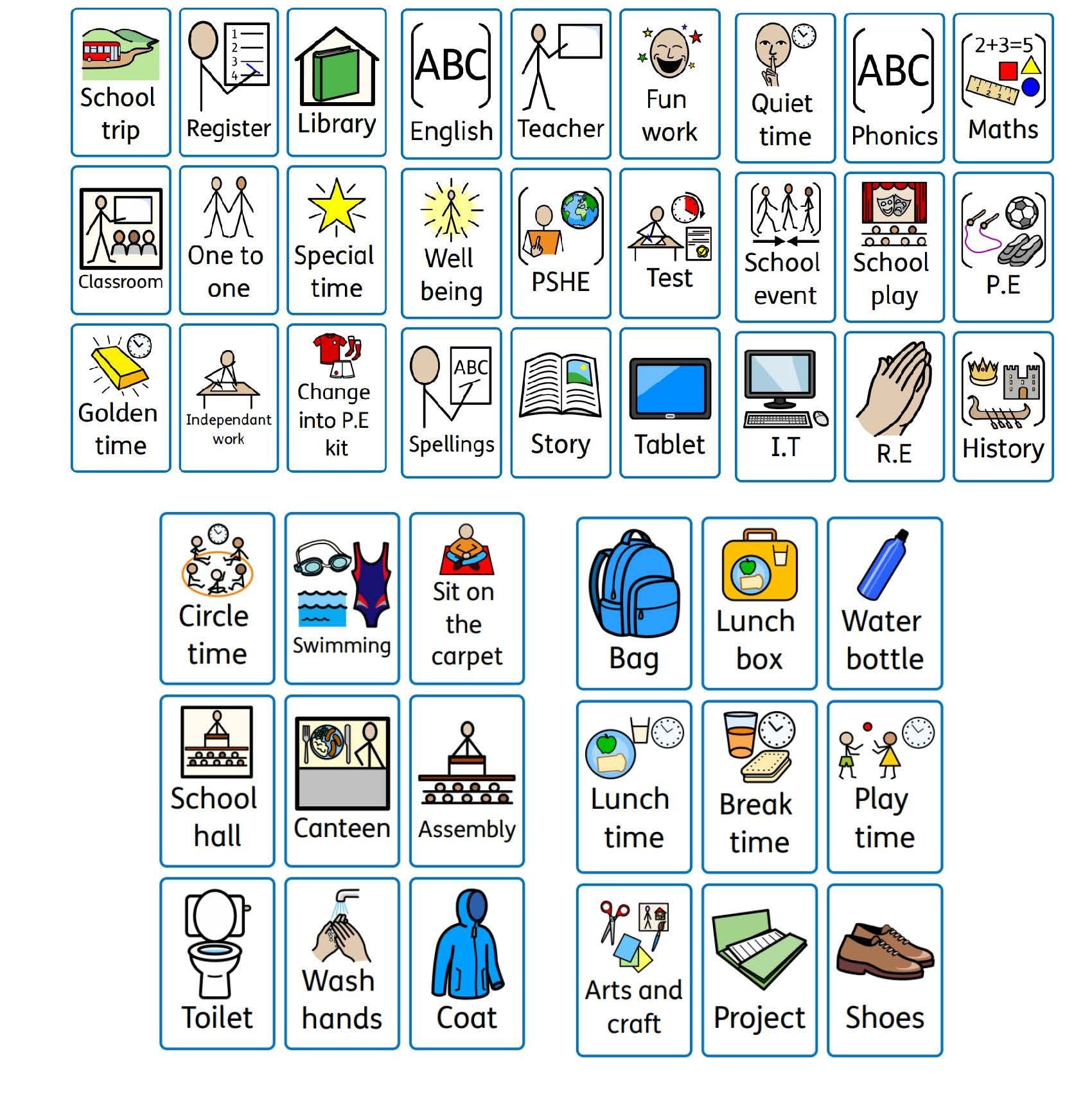 School Day Flashcards Now and Next Autism SEN Now and - Etsy