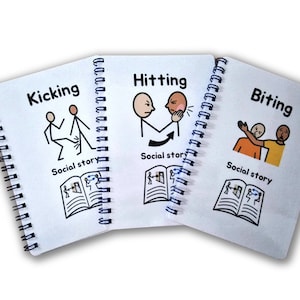 Mini Social Stories - Kicking, Biting and Hitting - Autism, SEN - Etsy UK