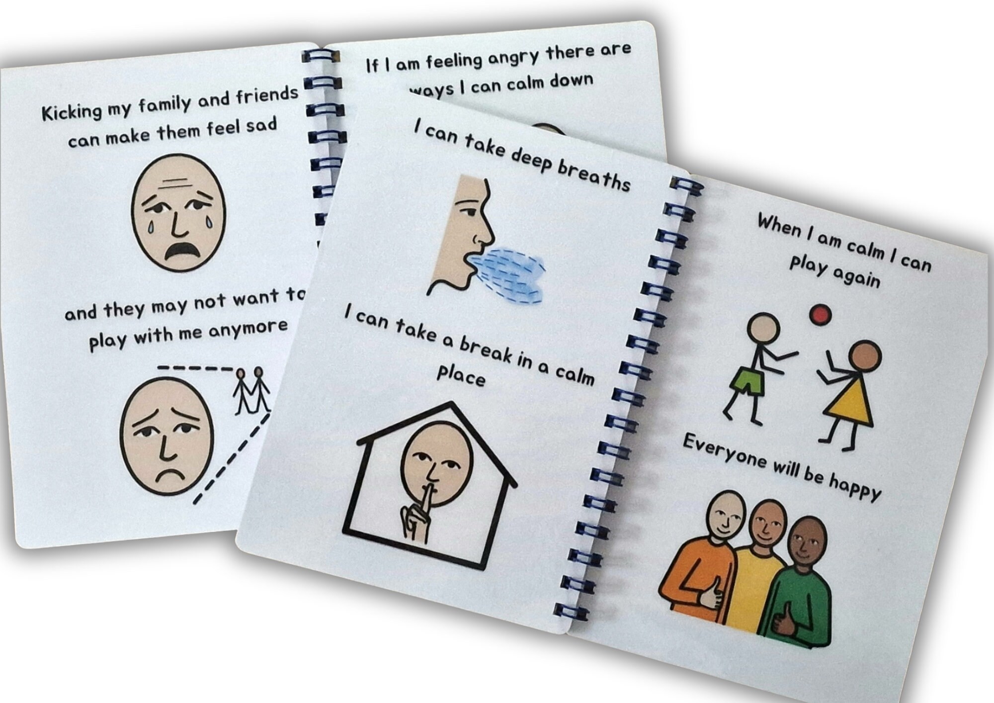 Mini Social Stories - Kicking, Biting and Hitting - Autism, SEN - Etsy UK