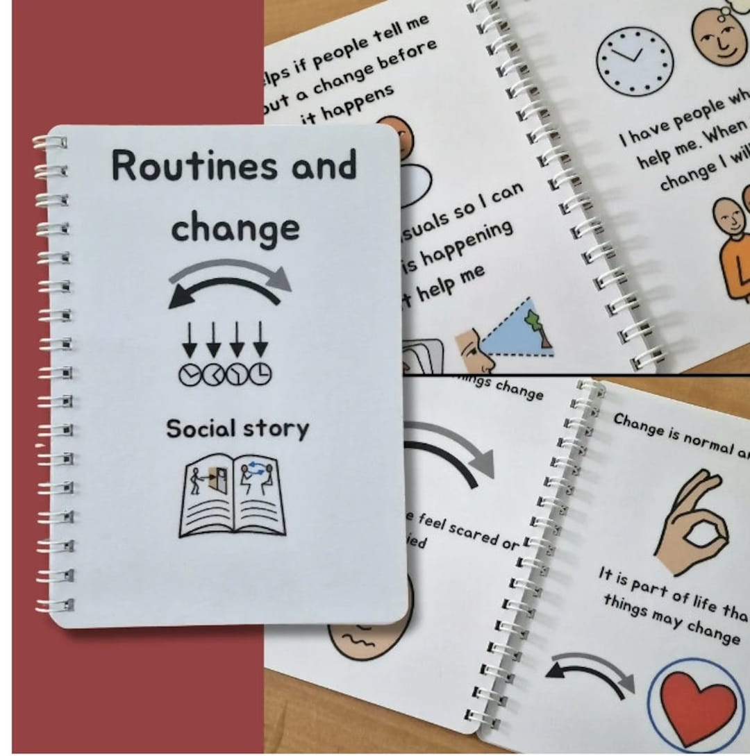 Mini Social Stories Routines and Change Autism, SEN - Etsy