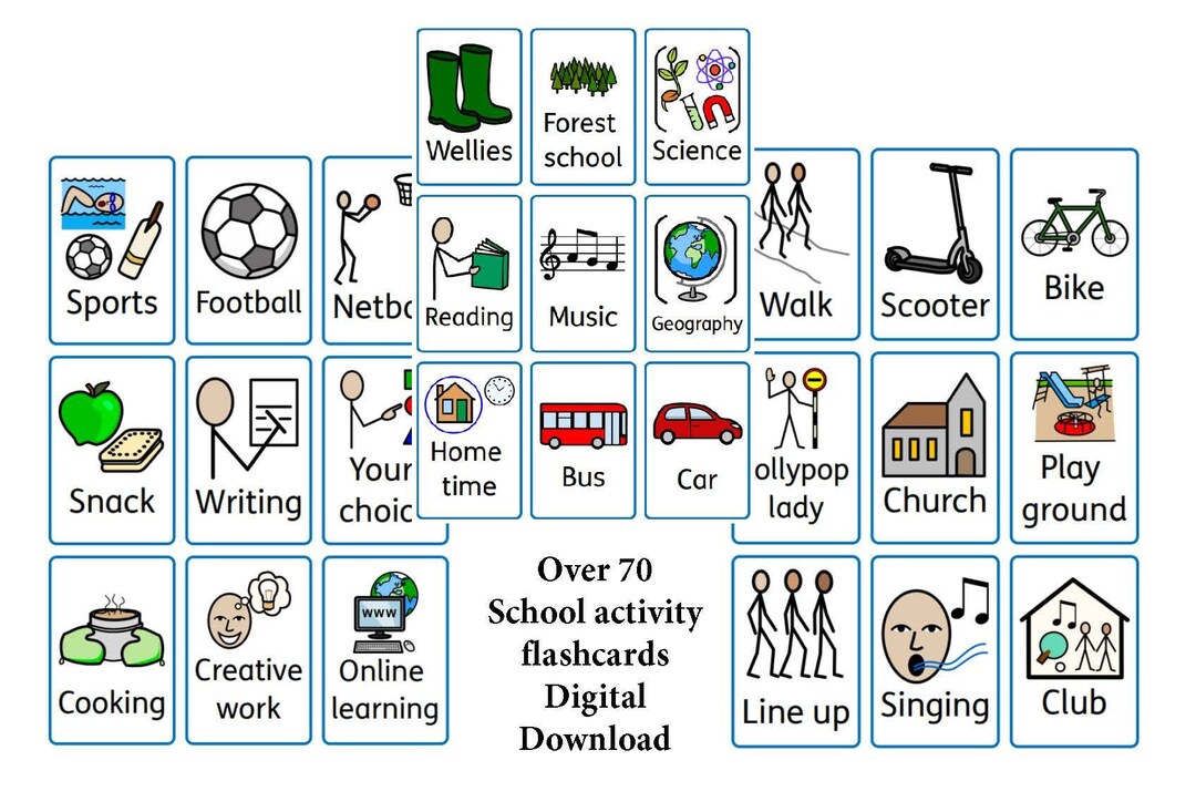 School Day Flashcards - Now and Next - Autism, SEN, Now and Next ...