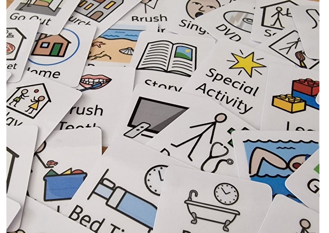 Pecs Activity Picture Cards Austim Communication - Etsy