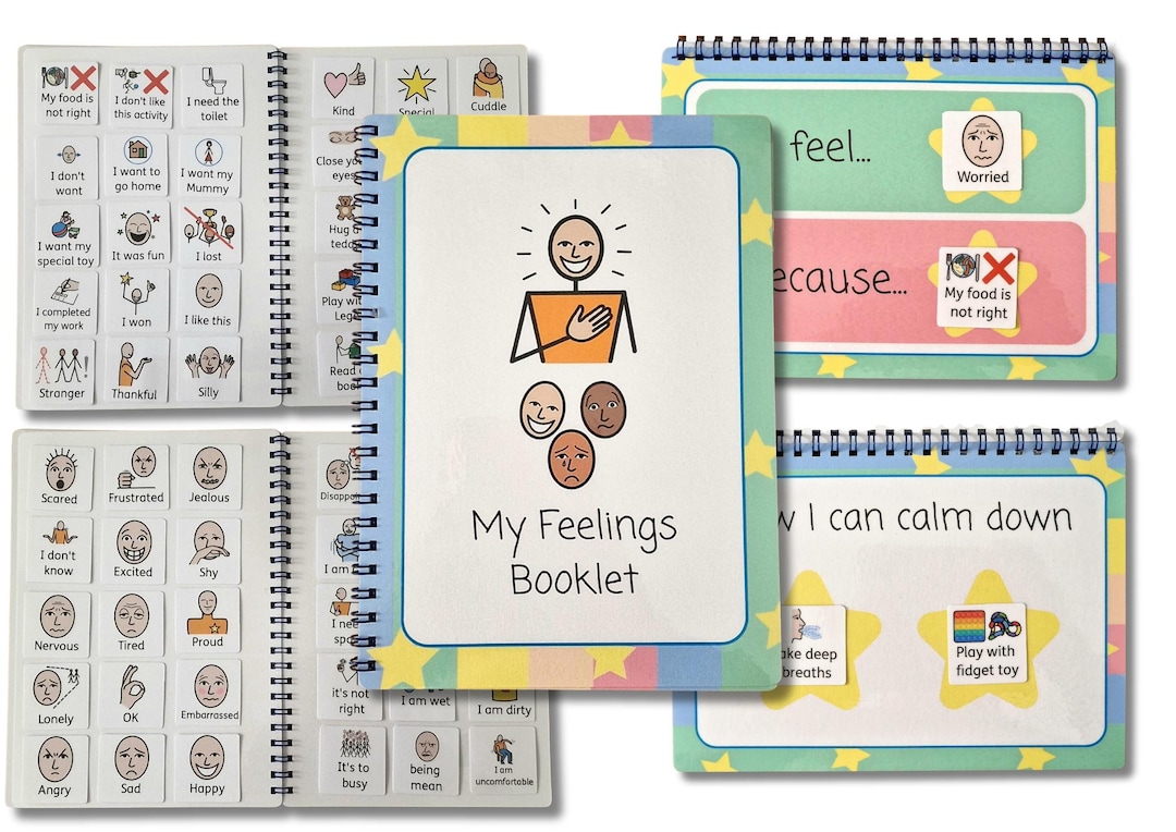 Feelings and Emotions Communication Booklet With Over 70 Emotion ...
