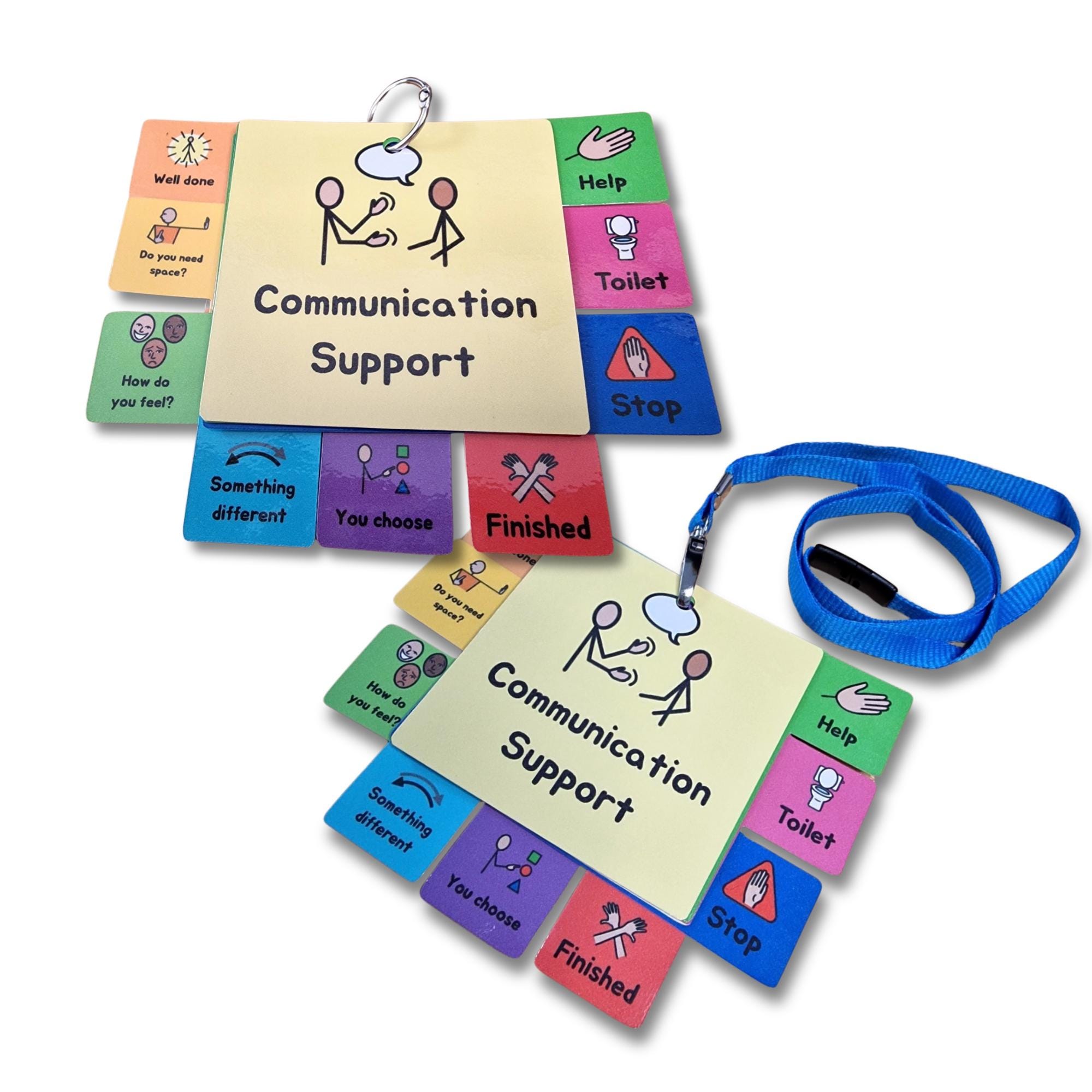 Tabbed Communication Support Cards - Visual Communication, Autism - Etsy UK