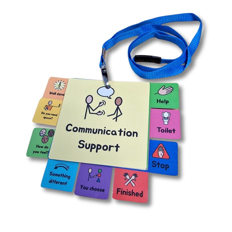 Tabbed Communication Support Cards - Visual Communication, Autism - Etsy UK