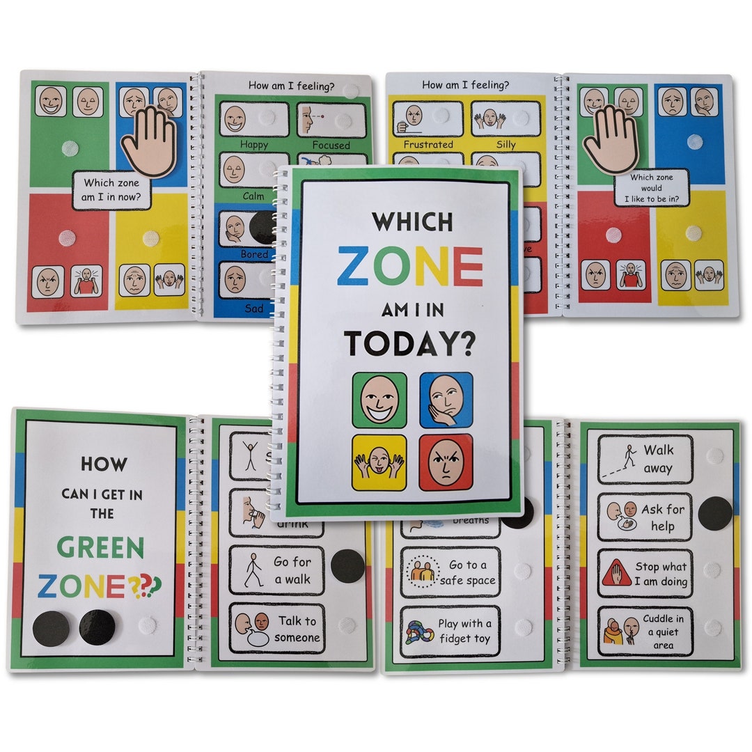 The 'zones of Regulation' Interactive Booklet - Child Chooses - Visual ...