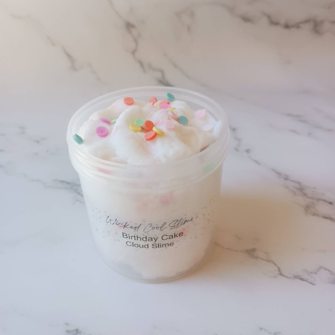 Birthday Cake Cloud Slime, Icee Slime With Birthday Sprinkles, Slime ...