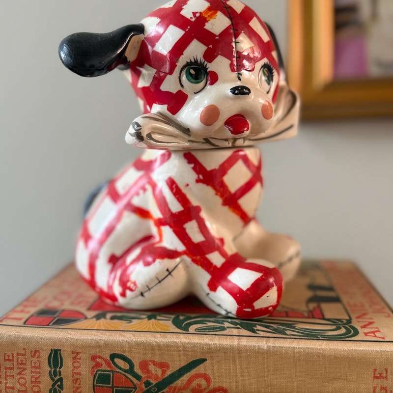 Vintage Piggy Bank Dog - Etsy