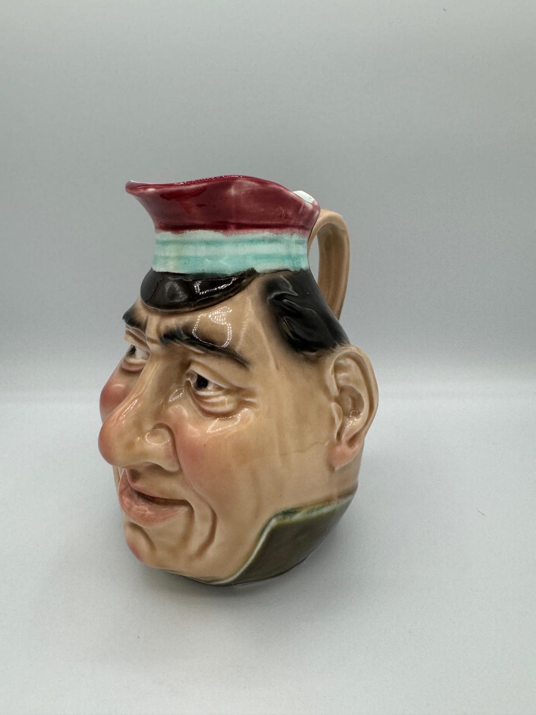 RARE Antique Sarreguemines French Character Mug, Jug | "black Bill ...