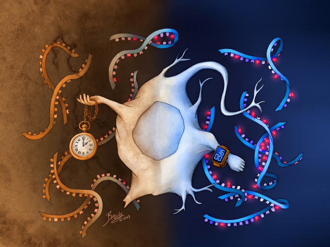 RNA Snapshot of the Past and Present - Science Art Print (molecular ...