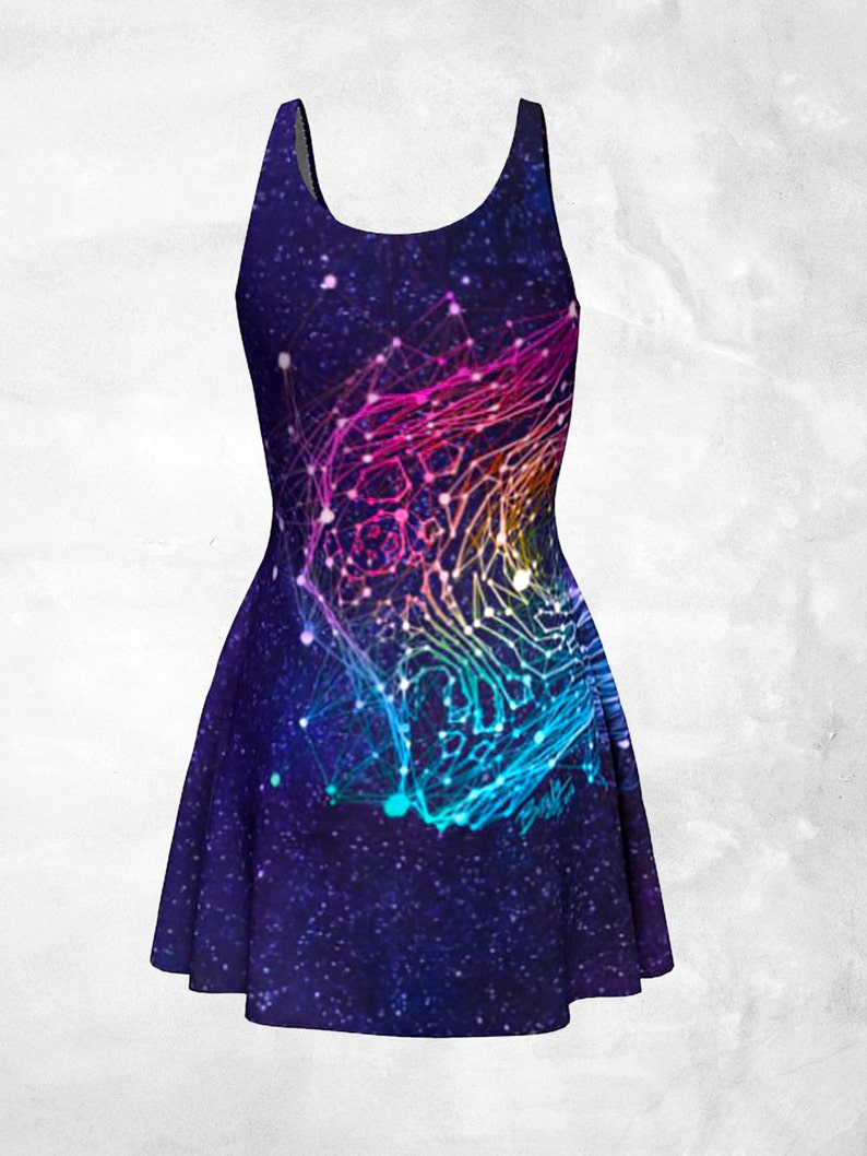Molecular Galaxy Dress science Art Fashion Biology Cell | Etsy