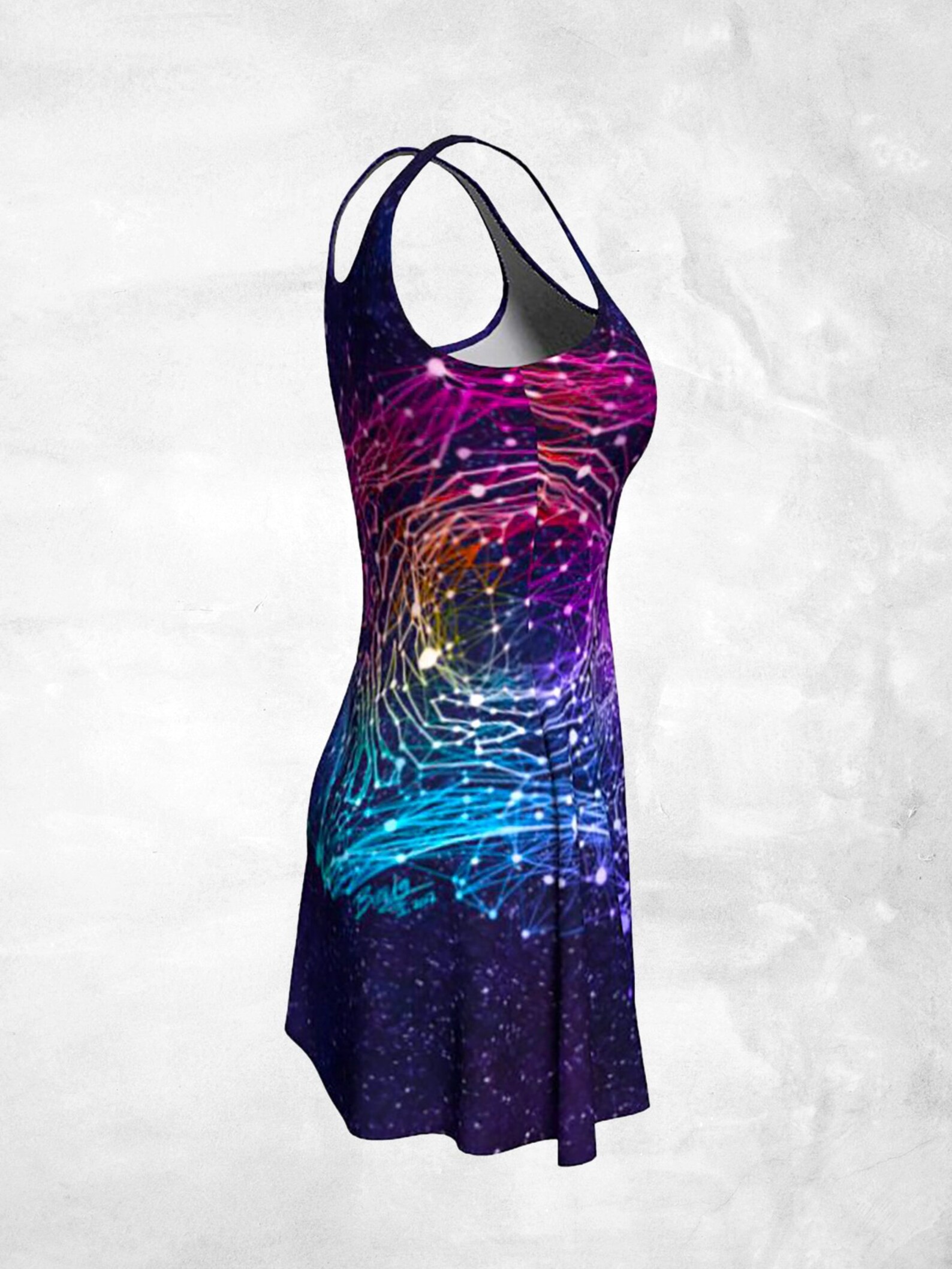 Molecular Galaxy Dress science Art Fashion Biology Cell | Etsy