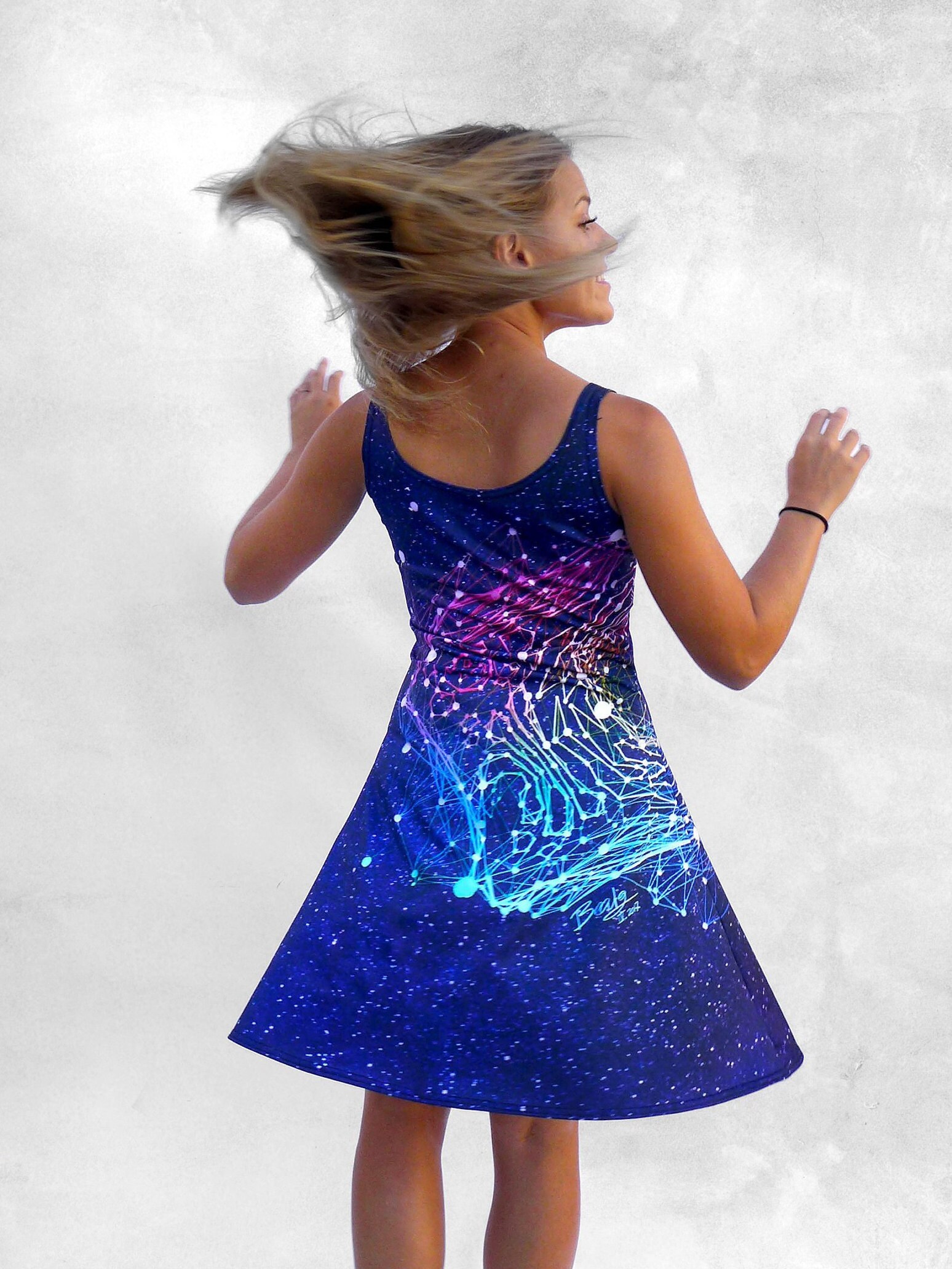 Molecular Galaxy Dress science Art, Fashion, Biology, Cell Network ...