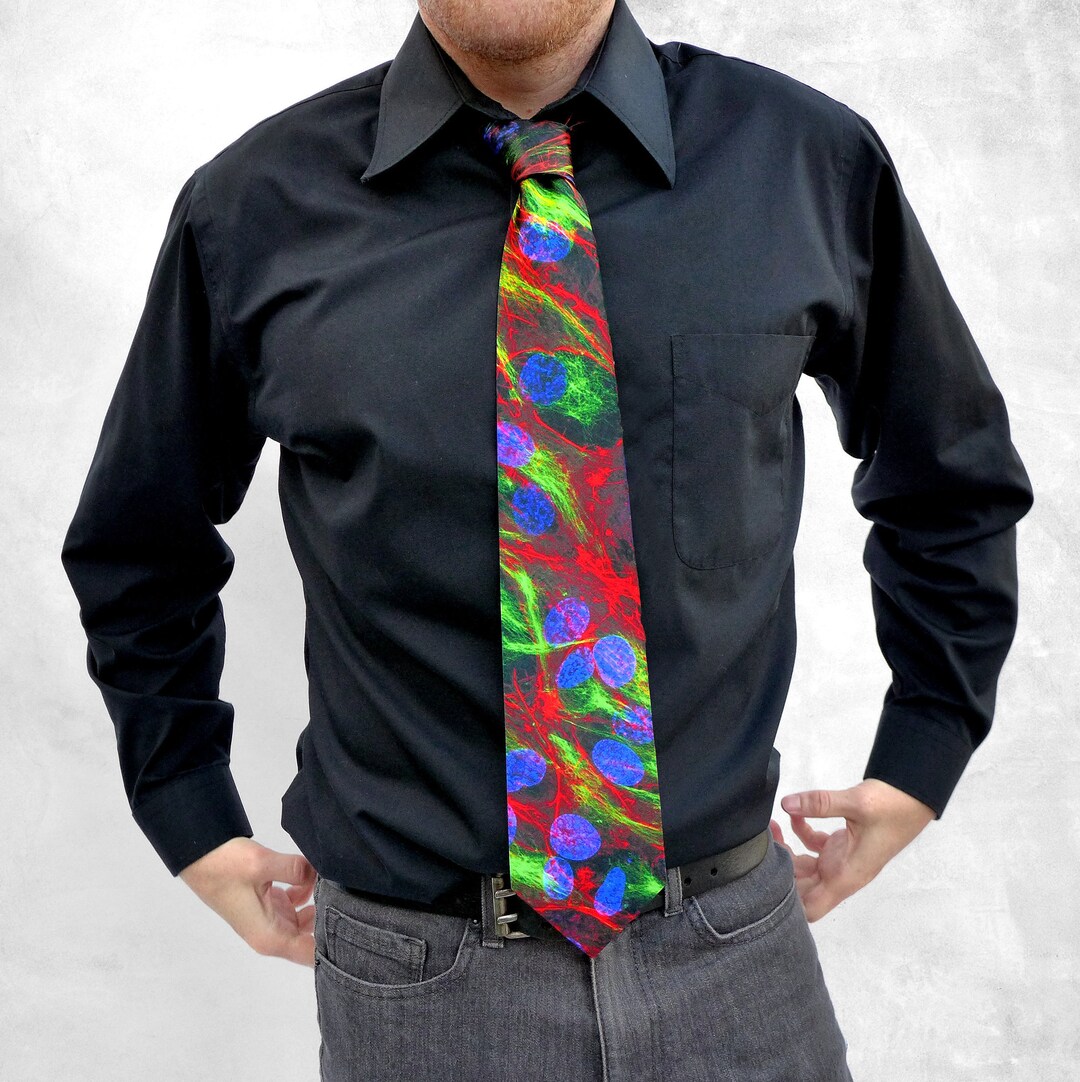 Cytoskeleton Science Tie (microscopy, Fashion, Science Art, Molecular ...