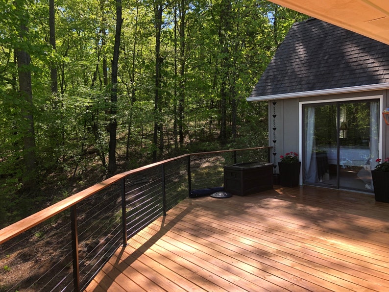 Cable Railing Posts for Sale Stainless Cable Hardware - Etsy UK