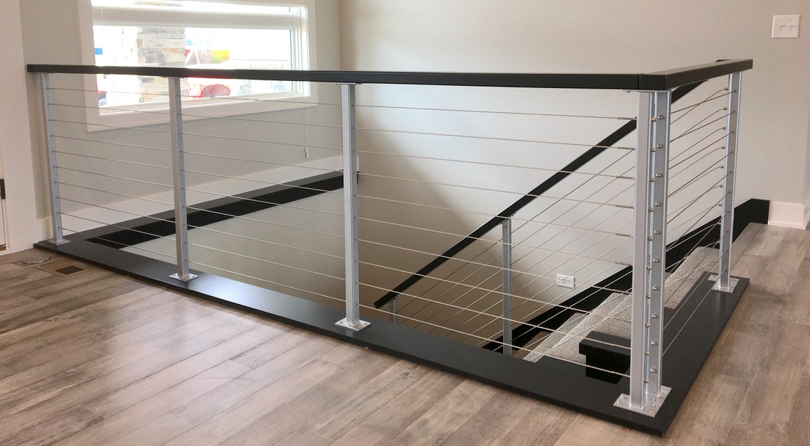 Cable Railing Wire Railing Posts Deck & Stair Railing - Etsy