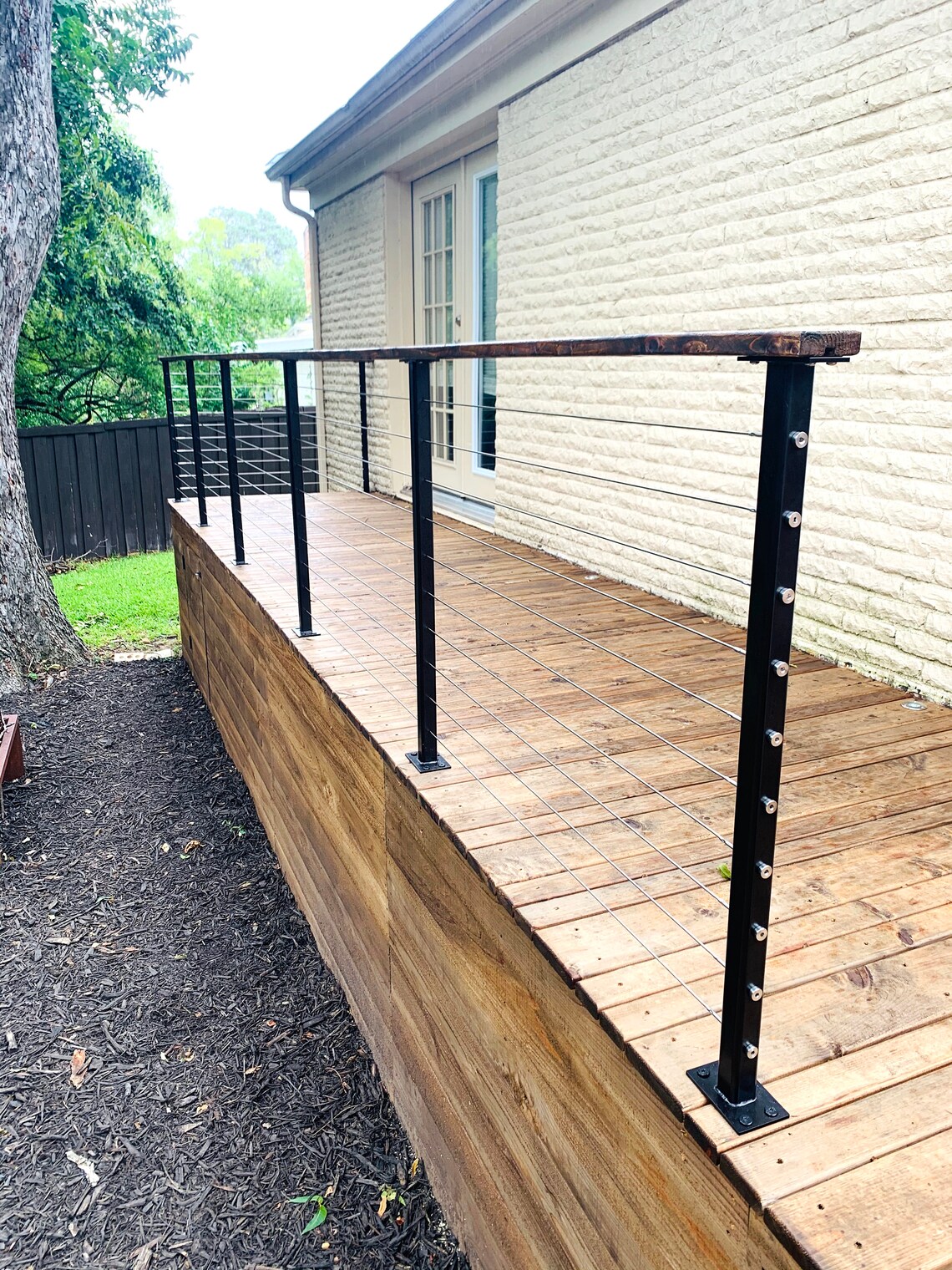 Cable Railing Wire Railing Posts Deck & Stair Railing - Etsy