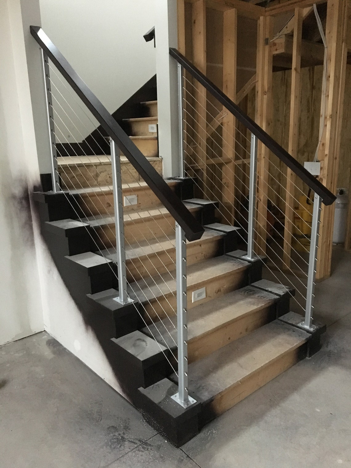 Cable Railing Wire Railing Posts Deck & Stair Railing - Etsy