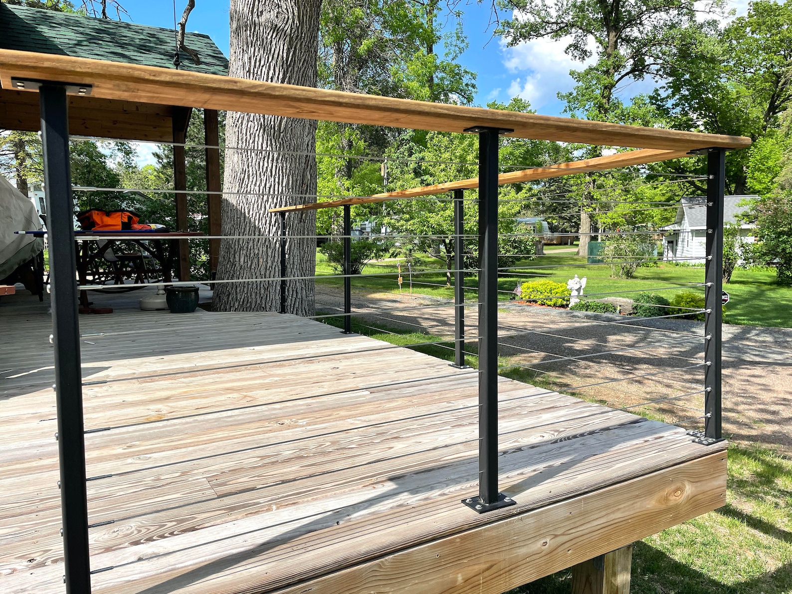 Cable Deck Railing Posts for Sale | Stainless Steel Cable Hardware ...