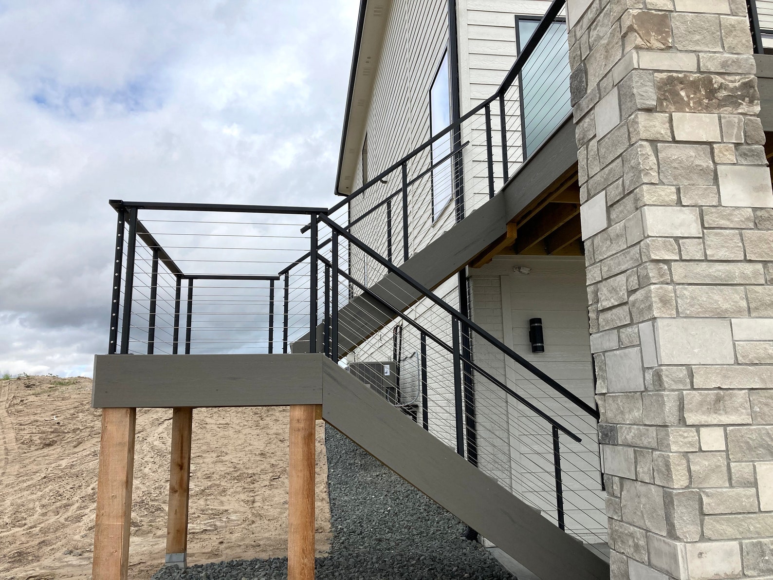 Cable Deck Railing Posts for Sale Stainless Steel Cable - Etsy