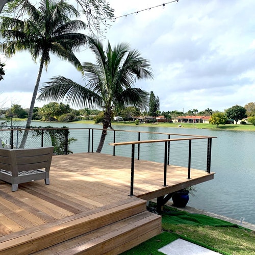 Cable Railing Wire Railing Posts Deck & Stair Railing - Etsy