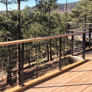Cable Railing Posts for Sale | Stainless Cable Hardware | Modern Stair ...