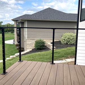 Cable Deck Railing Posts for Sale | Stainless Steel Cable Hardware ...