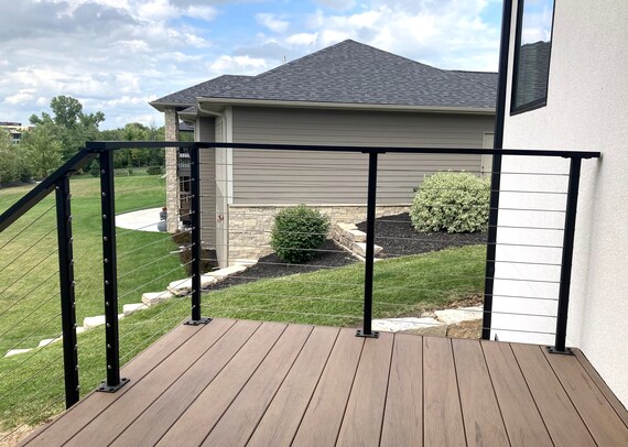 Cable Deck Railing Posts for Sale Stainless Steel Cable - Etsy