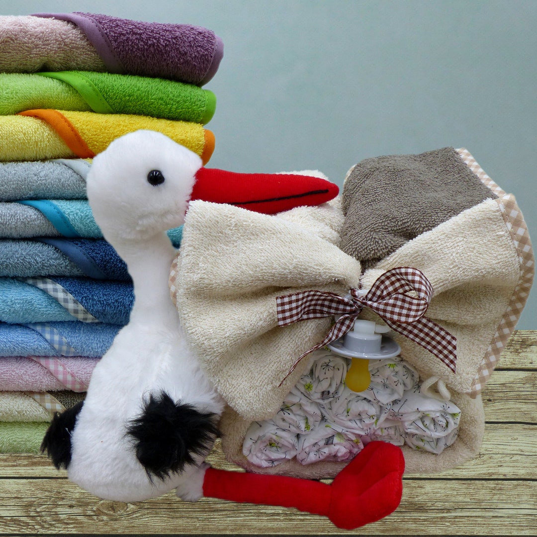 Diaper Cake Stork Diaper Bundle in Desired Color - Etsy