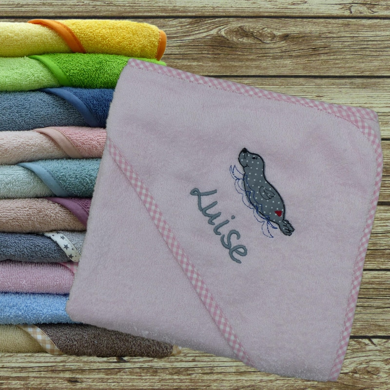 Badehandtuch robbe personalisiert - Etsy.de