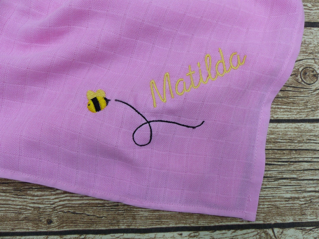 Spit Cloth Named XL Bee Baby Pink - Etsy