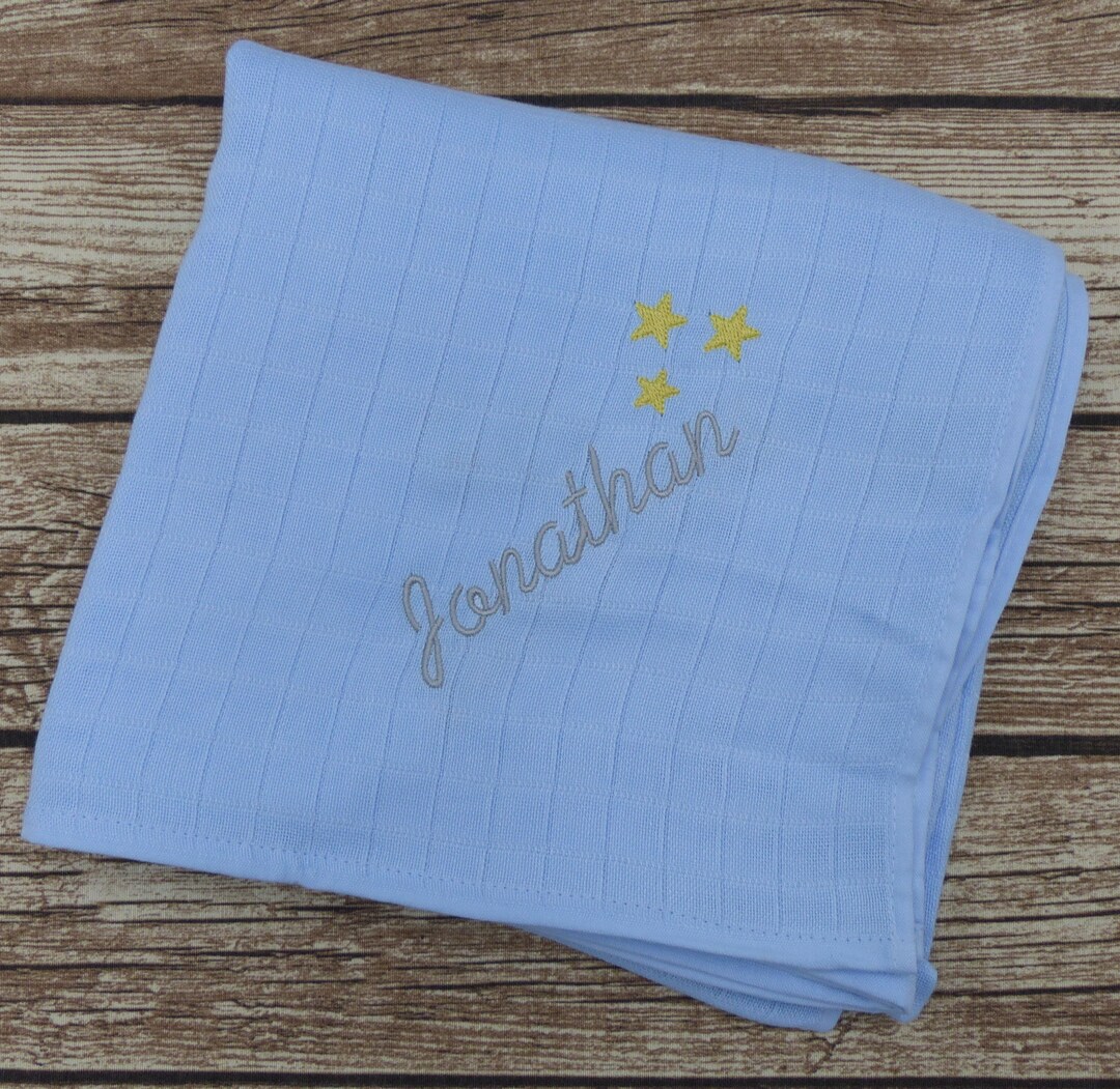 Spit Cloth With Name XL Stars Baby Blue - Etsy