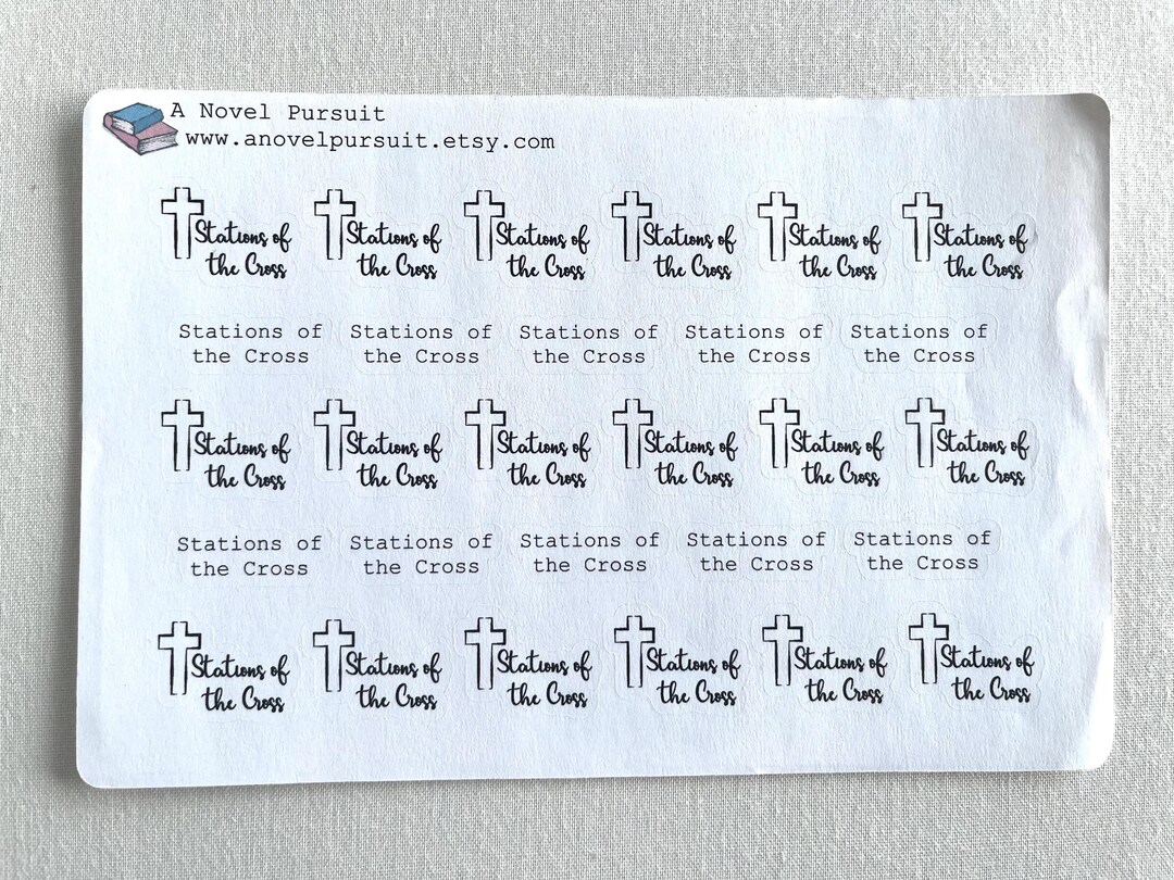 Catholic Stations of the Cross Planner Sticker Sheet 28 Stickers Lent ...