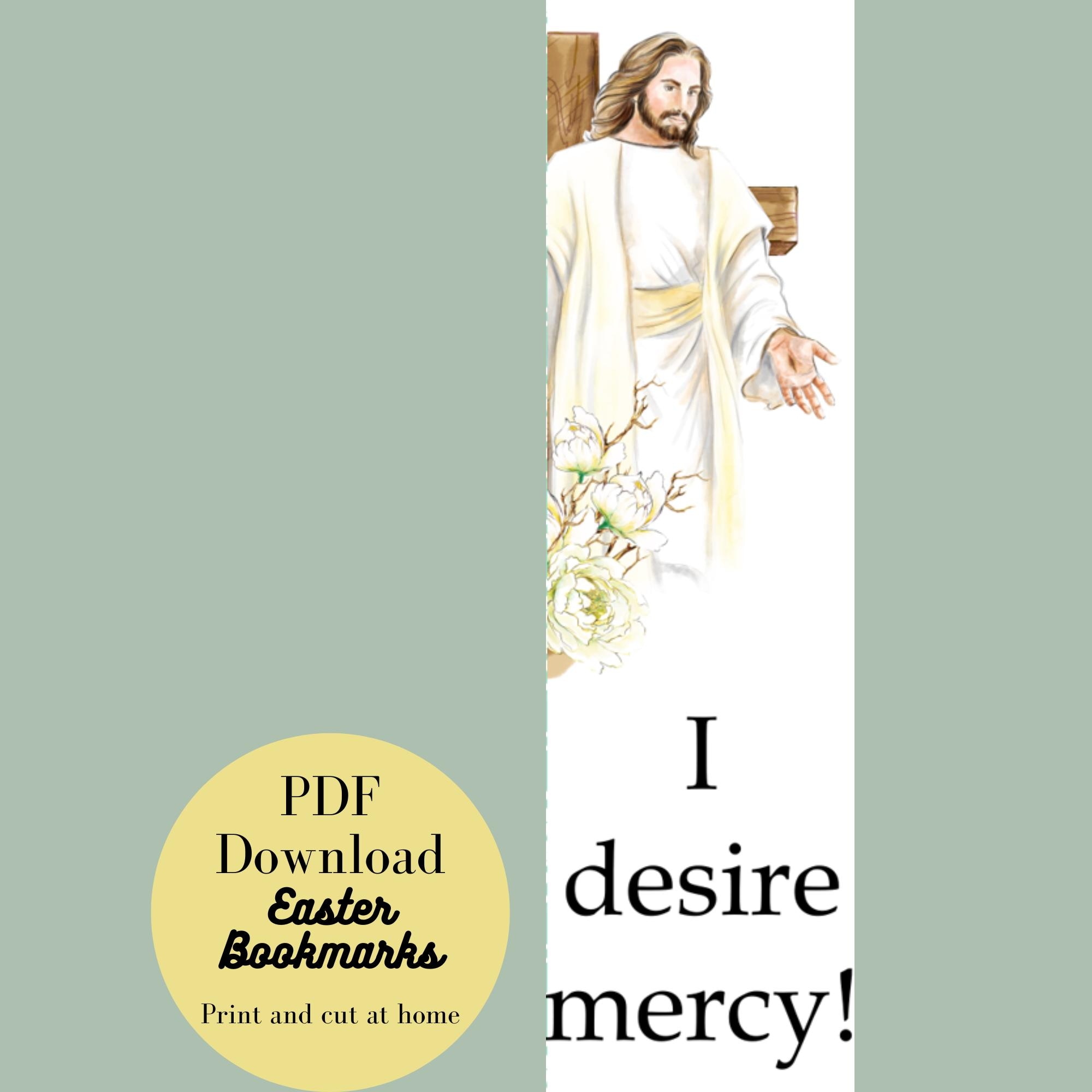 Printable Jesus Bookmark - Printable Easter Bookmark for Teachers ...