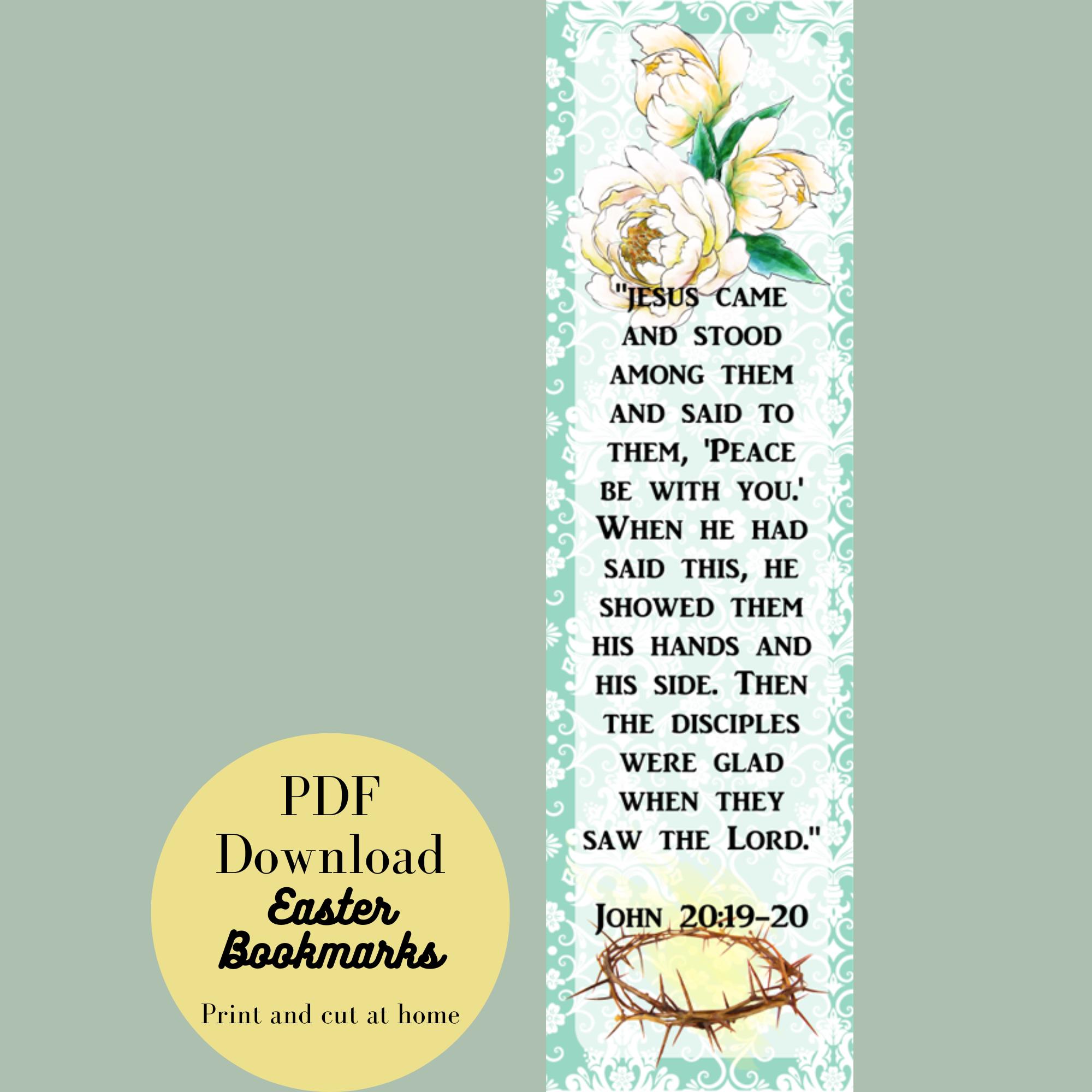 Printable Jesus Bookmark Printable Easter Bookmark for Teachers ...
