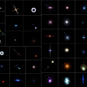 100 Lens Flare Overlays, Sunlight Overlay, Photo Overlay, Stars Overlay ...