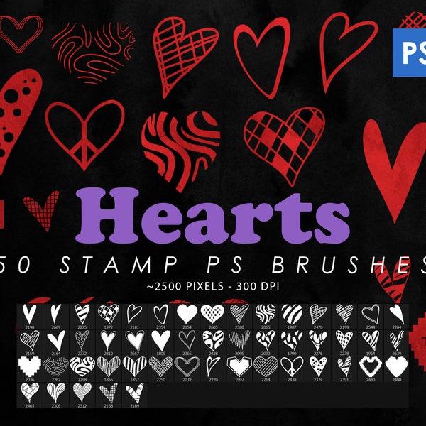 Love Heart Stamp - Etsy