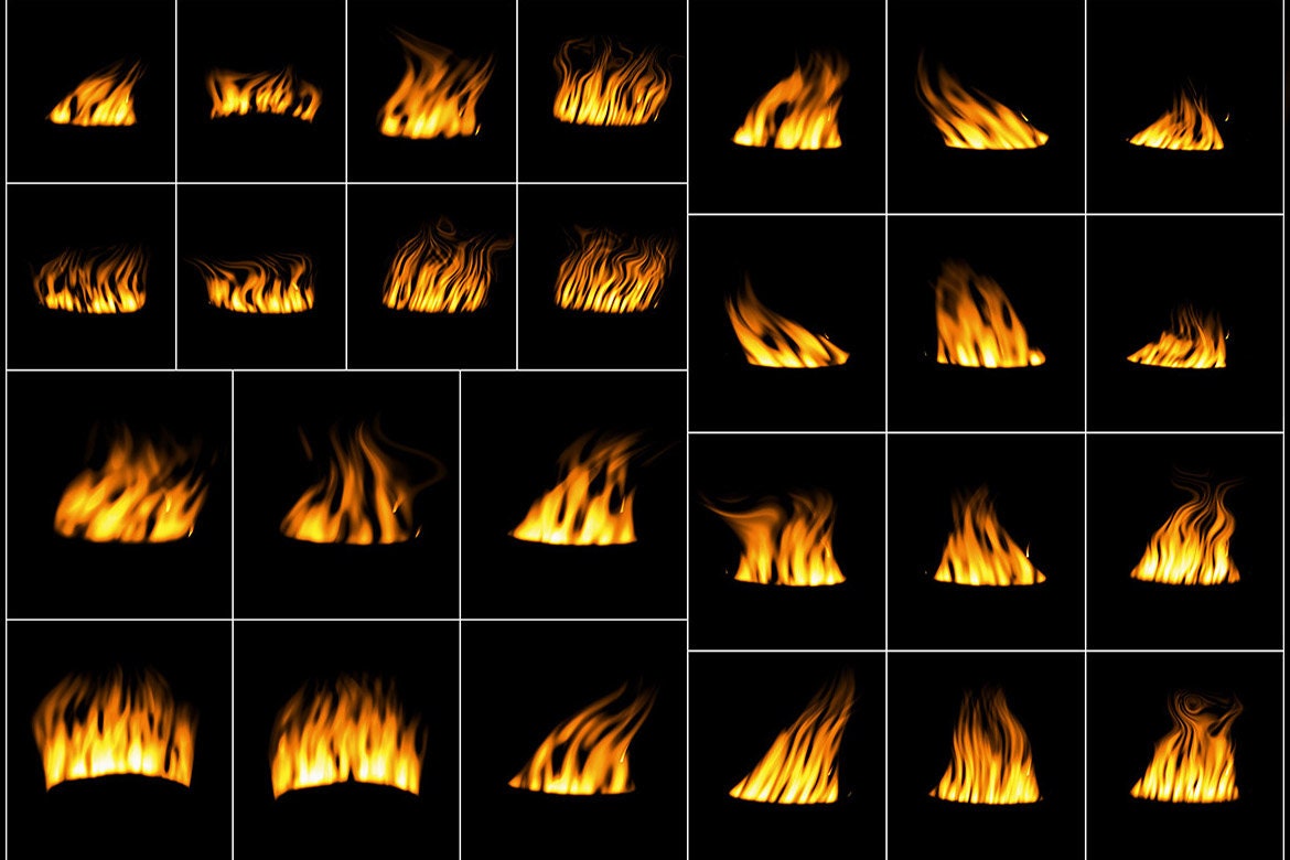 50 Fire Photo Overlays, Flame Overlay, Photo Overlay, Glow Overlay ...
