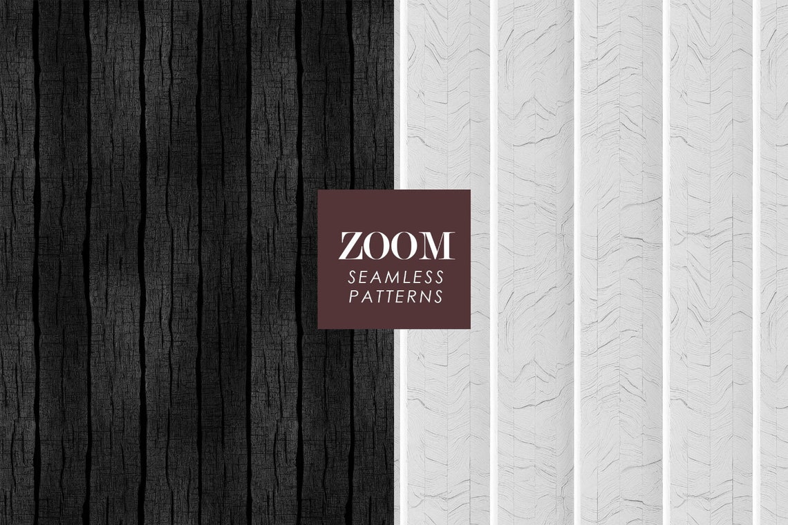 White & Black Wood Digital Paper, Seamless Texture, Minimalist Texture ...