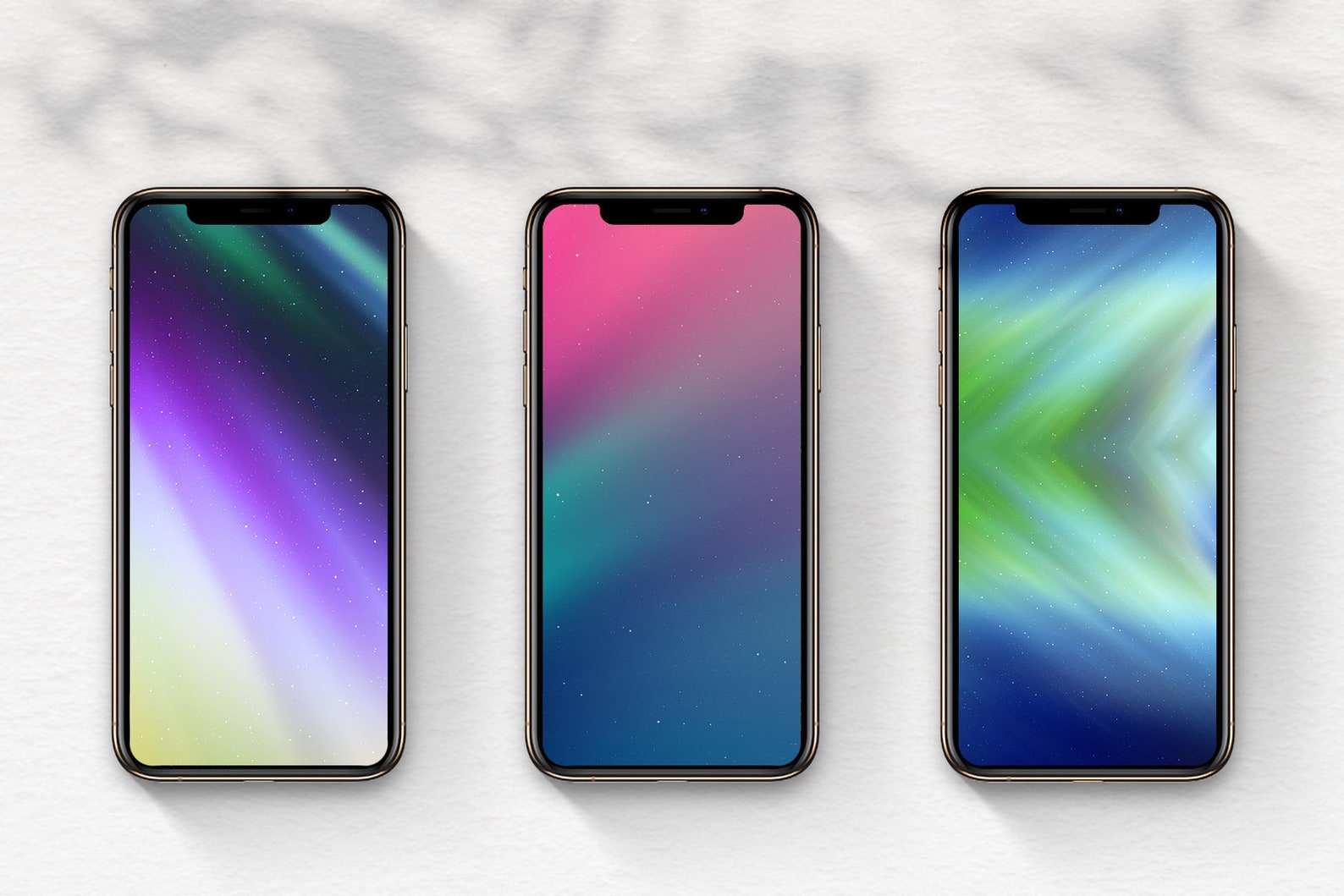 Aurora Borealis Digital Paper, Night Sky Overlays, Northern Lights ...