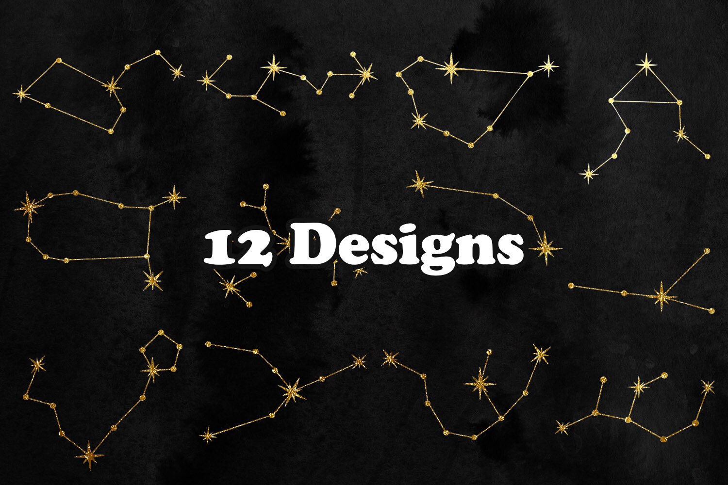 Zodiac Constellations Photoshop Stamp Brushes, Astrology Brushes ...