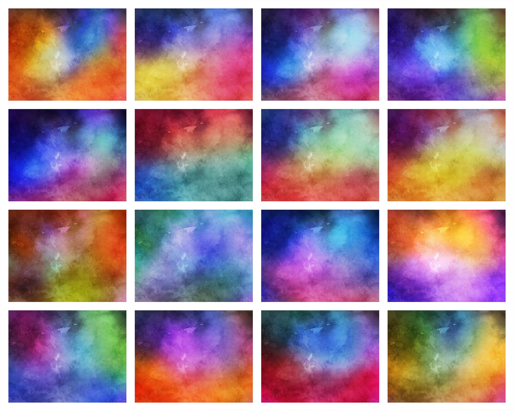 Vibrant Watercolor Digital Paper Watercolor Textures - Etsy