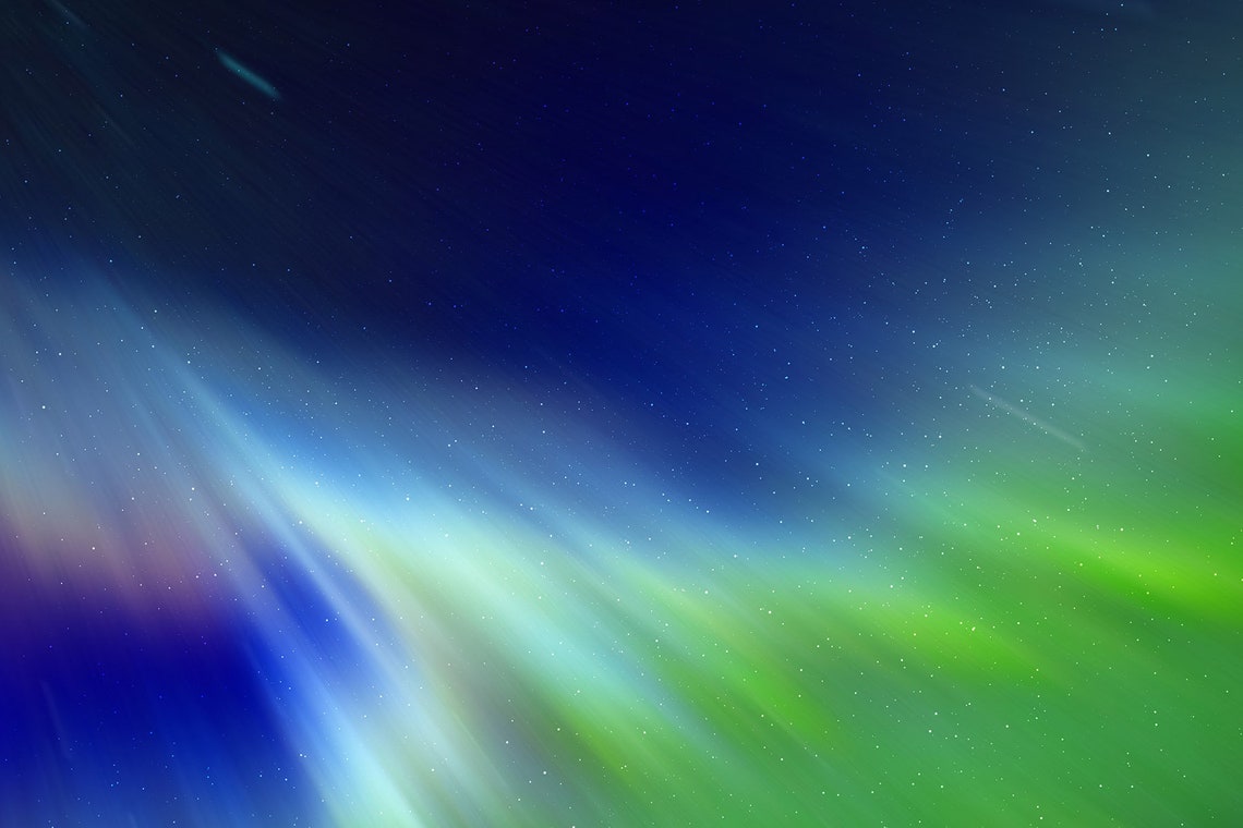 Aurora Borealis Digital Paper Night Sky Overlays Northern - Etsy